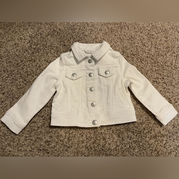 Jackets & Coats | Toddler Girls Catjack All White Denim Jacket | Poshmark